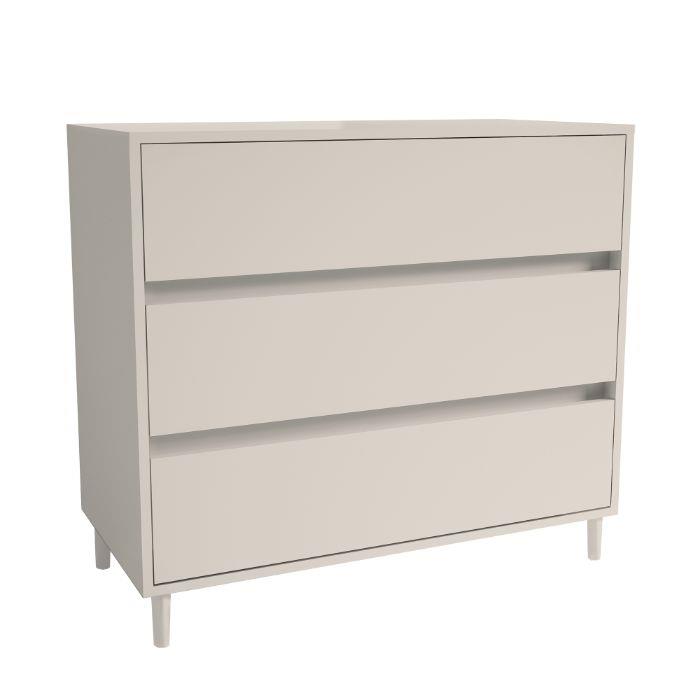 Chest of Drawers-Drawer pack 2 Cashmere 1000mm - Sliding Wardrobes